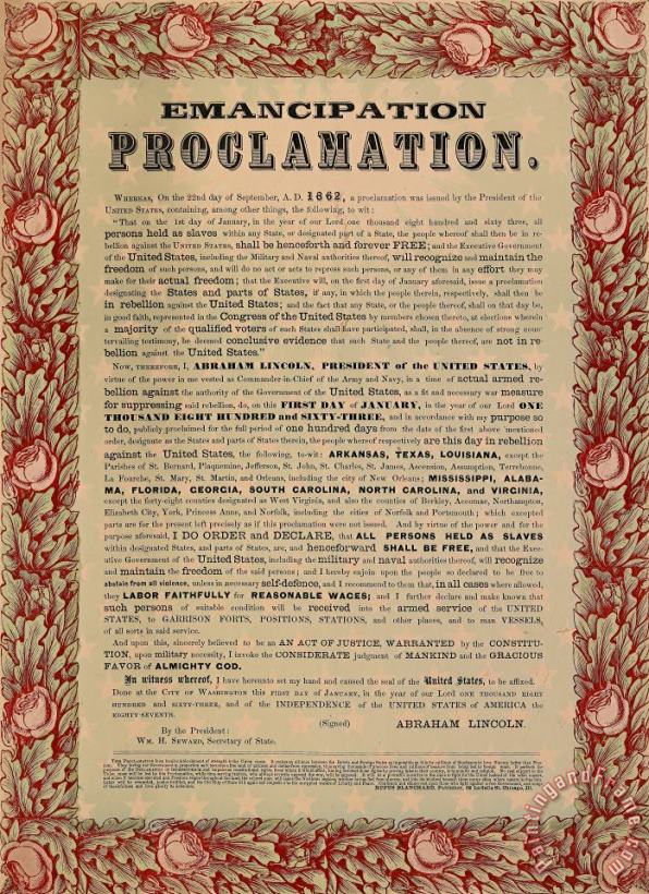 American School The Emancipation Proclamation painting - The ...