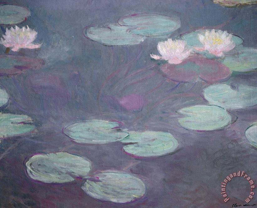 Claude Monet Pink Lilies painting - Pink Lilies print for sale