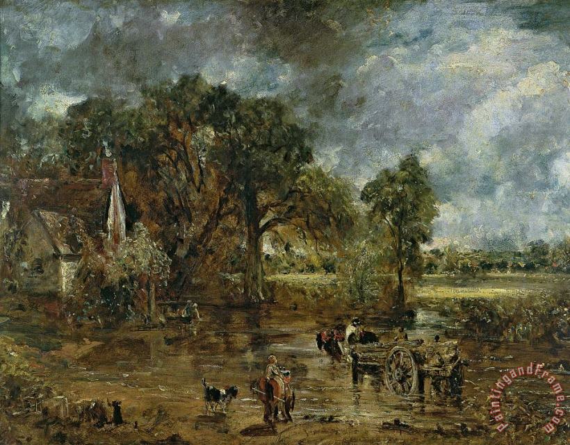 John Constable Full scale study for 'The Hay Wain' painting - Full ...