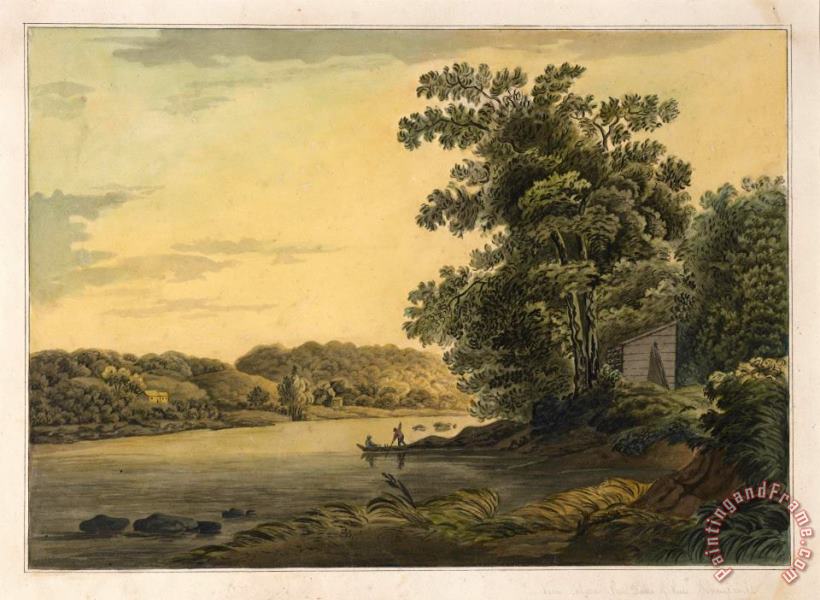 Joshua H. Shaw View Above The Falls of The Schuylkill painting - View ...