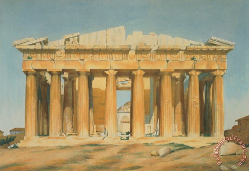 Louis Dupre The Parthenon painting - The Parthenon print for sale