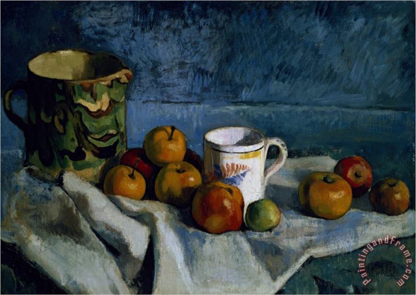 Paul Cezanne Still Life with Apples Cup And Pitcher painting - Still ...