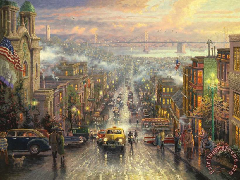 Thomas Kinkade The Heart of San Francisco painting - The Heart of San ...