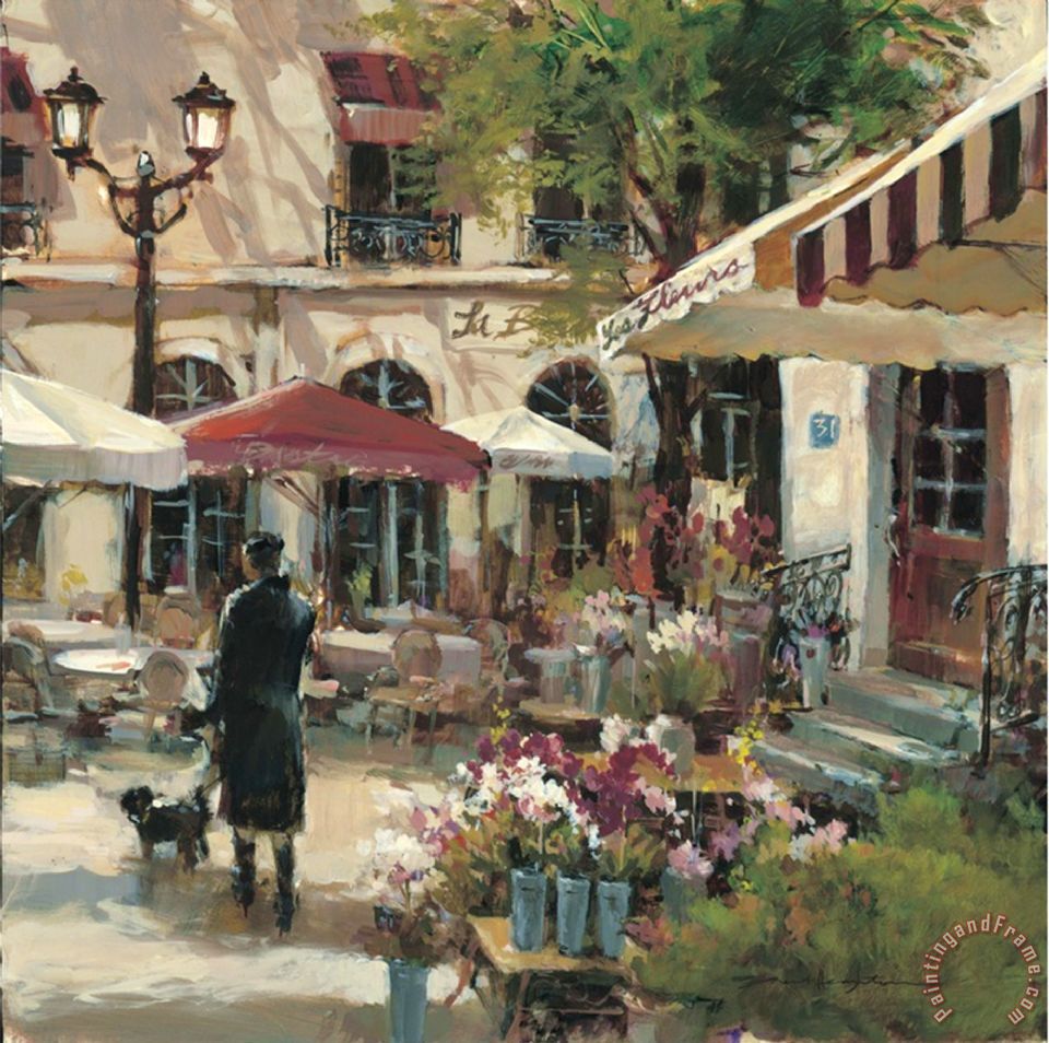 brent heighton Floral Promenade painting - Floral Promenade print for sale
