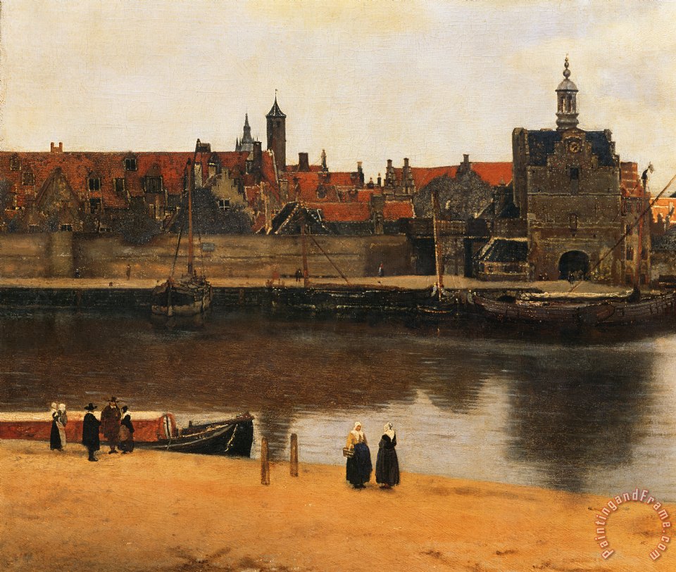 Jan Vermeer View of Delft painting - View of Delft print for sale