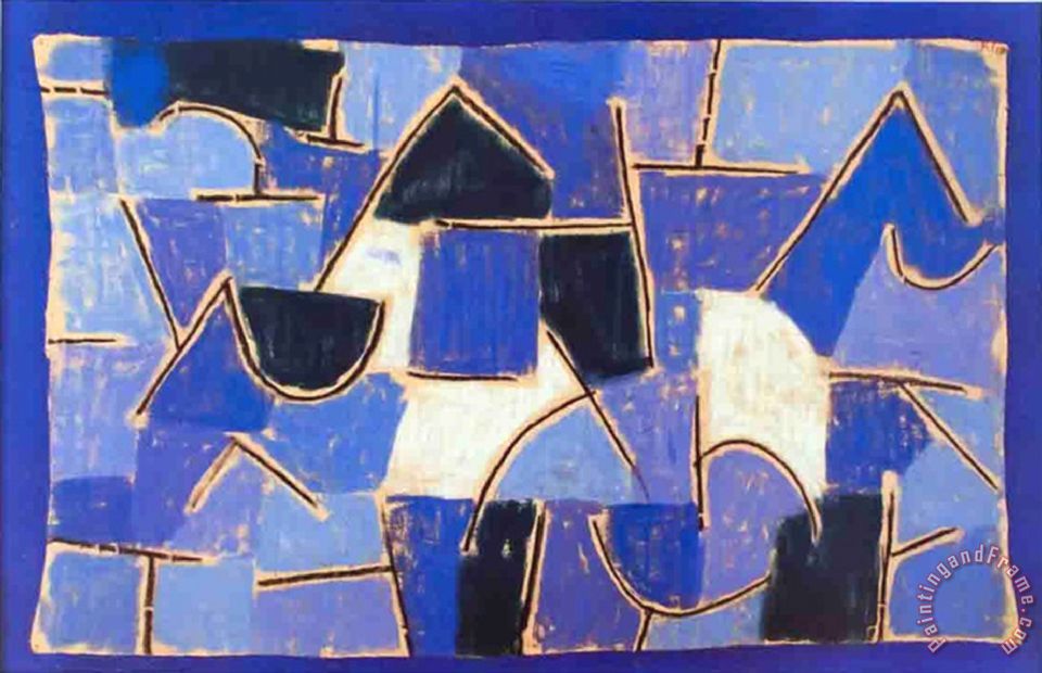 Paul Klee Blue Night painting - Blue Night print for sale