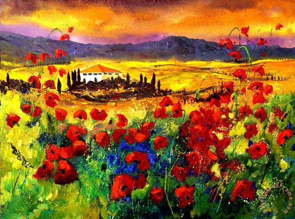 Oil Painting Tuscan Spring